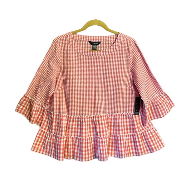 Ali Miles | Tops | Nwt Ali Miles Seersucker Top | Poshmark